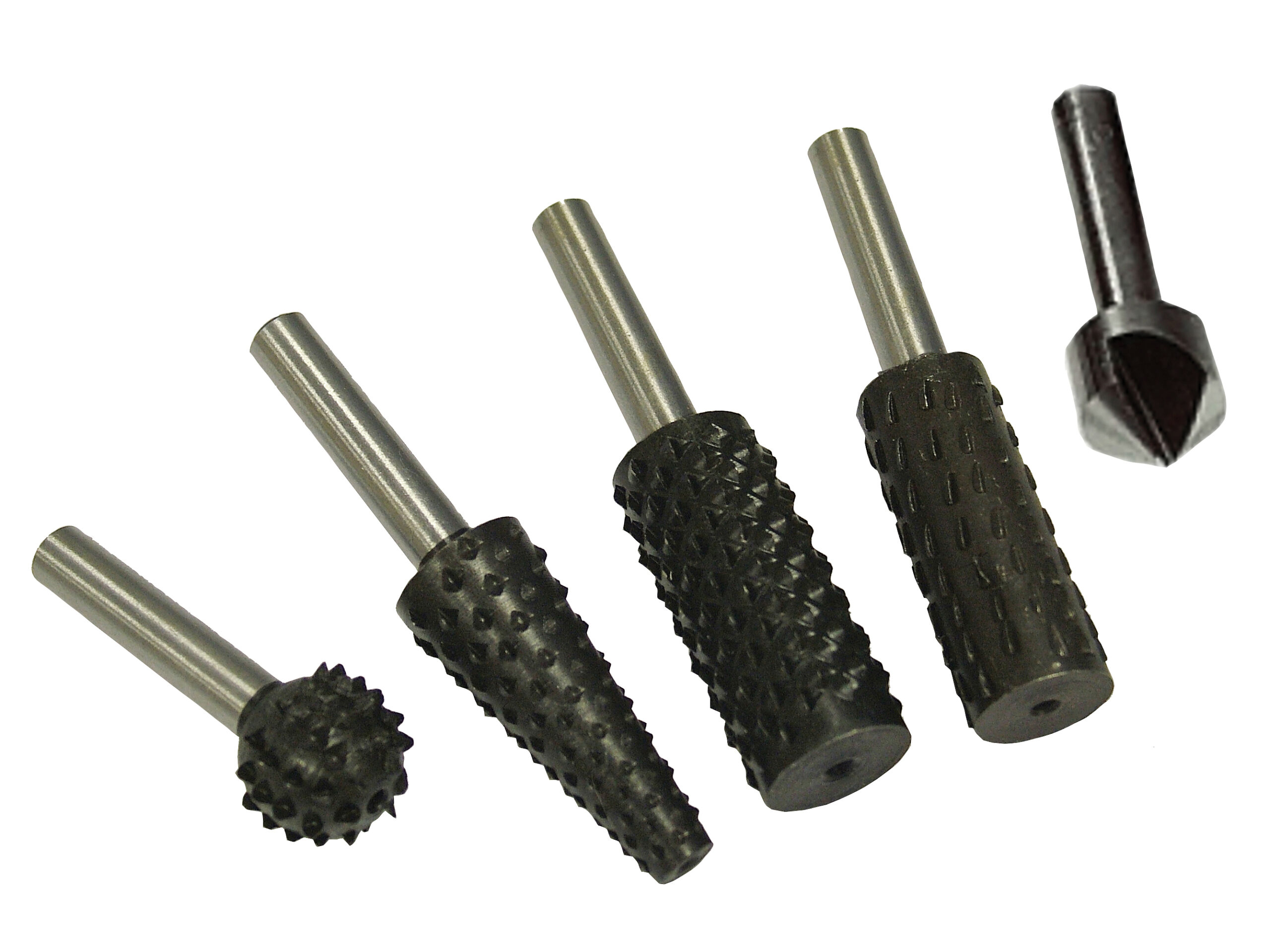 Rotary Rasps (4) & Countersink (1) Set - Sterling Power Tools