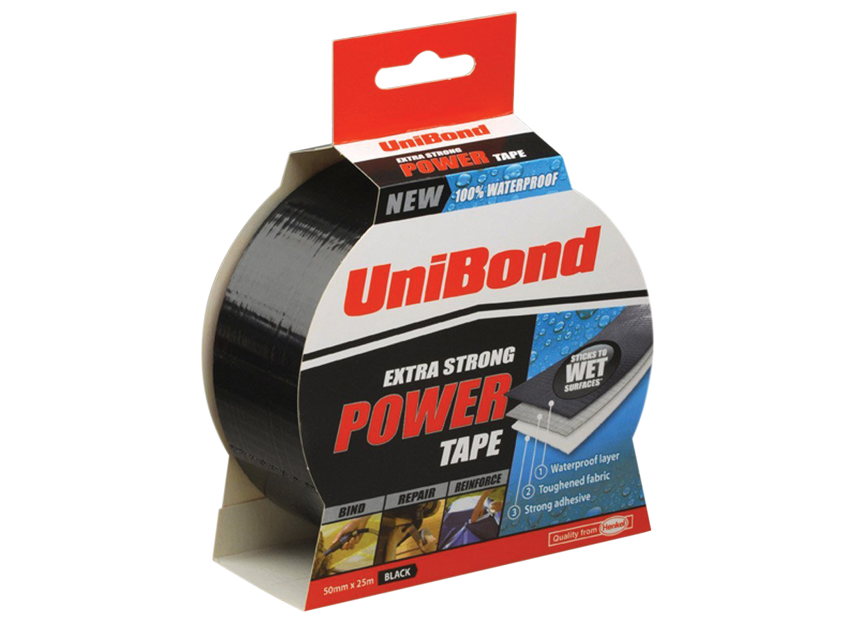 Powertape 50mm x 25m Black - Sterling Power Tools